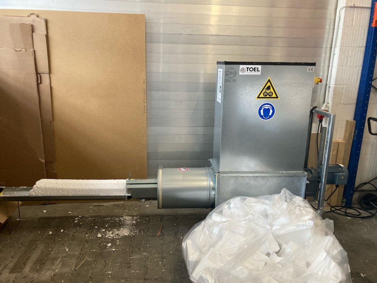 Testez gratuitement le compacteur de polystyrène Mini - TOEL