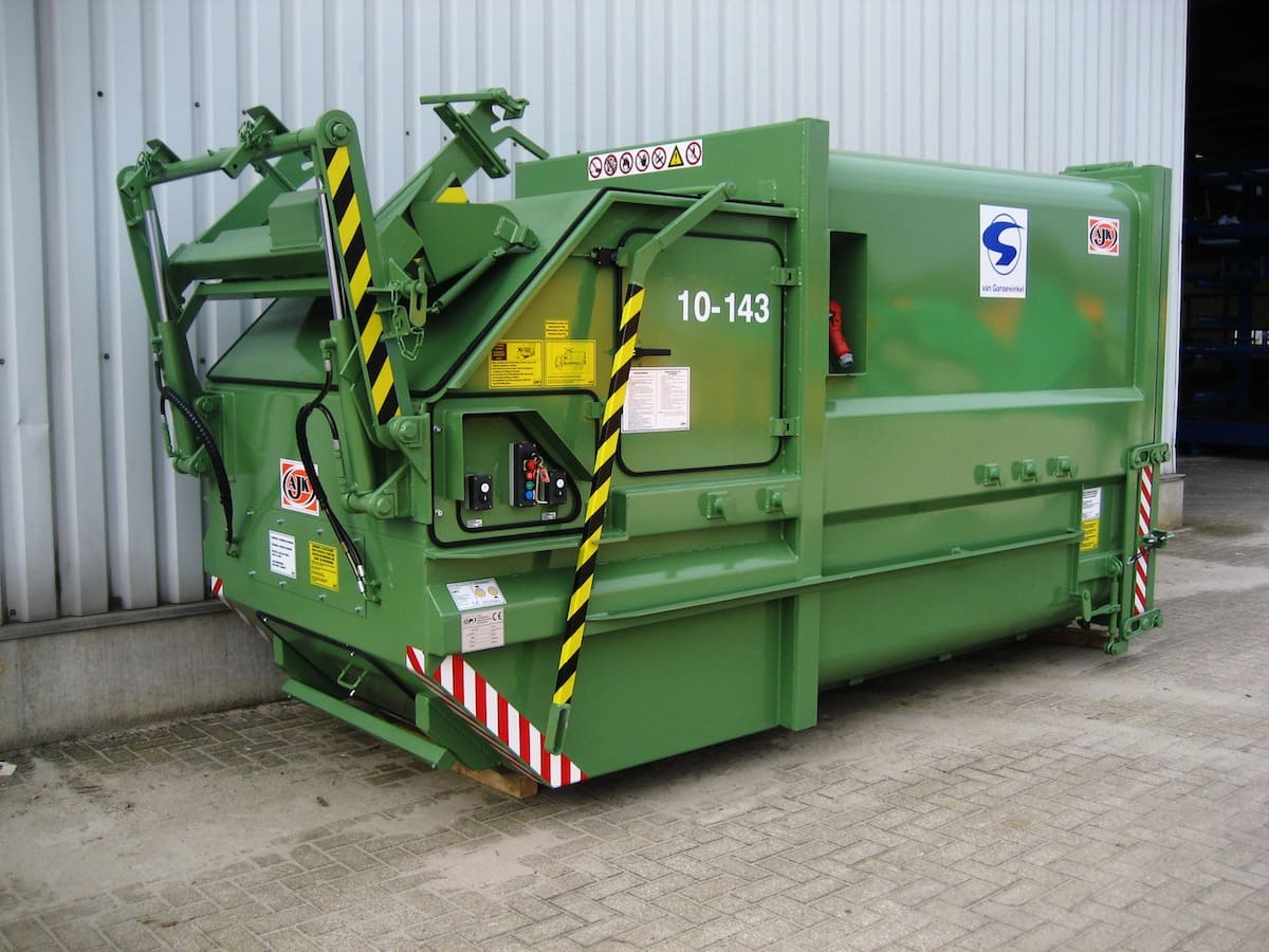 Presscontainer Welaki mit Volumen von 8 - 12 m3 - TOEL